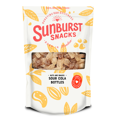 Sour cola bottles | Sunburst Snacks sour cola bottles